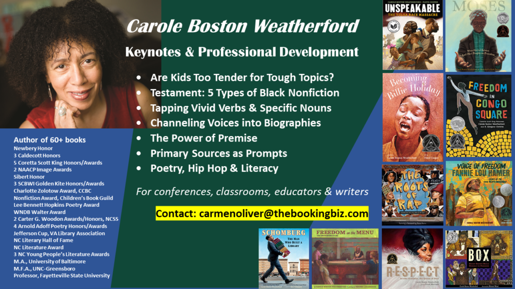 Carole Boston Weatherford – The Booking Biz